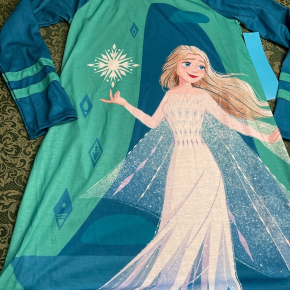 Disney | Pajamas | Nwt 9 Disney Frozen Elsa Nightgown Night Shirt Girls ...